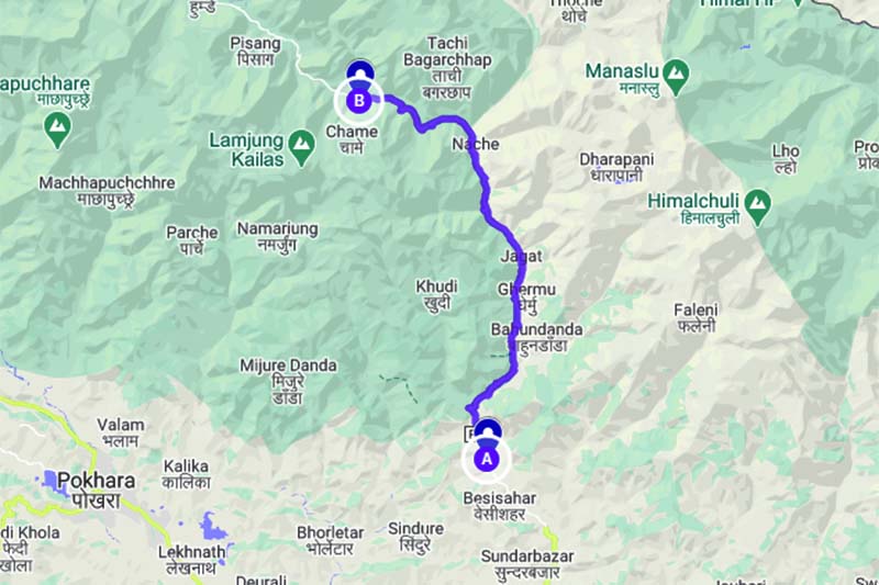 Besisahar-Chame Road to Remain Closed for Two Days - || ShareSansar