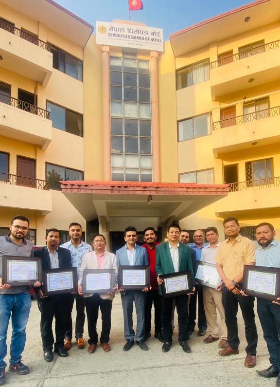 SEBON Chairman Hamal Hands Over Broker Licenses to Seven Companies; New ...