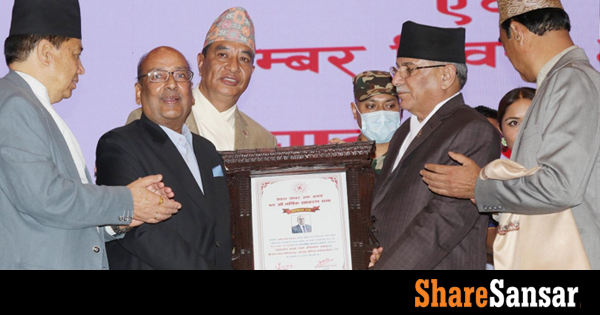 Chairman of Kedia Organization Mr. Tara Chand Kedia receives Ishwar Lal ...