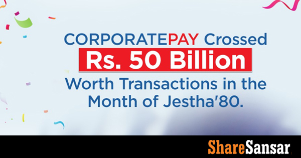 CORPORATEPAY crosses NRs 50 Billion equivalent of transaction in the ...