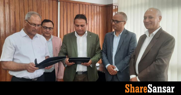 Newly elected chairman of Sanima GIC Insurance Mr. Kunal Kayal receives ...