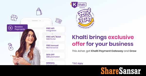 Khalti provides API to its merchant for free; aims to promote digital ...