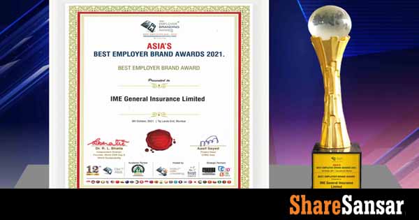 IME General Insurance receives international award; gets acknowledged ...