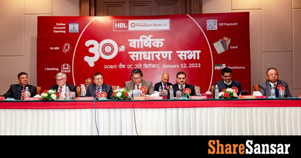 Himalayan Bank successfully concludes its 30th AGM; endorses 19.11% ...