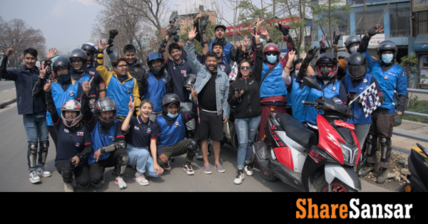 NTORQ Owner's Group Chapter Ride concludes in Kathmandu; around 50 ...