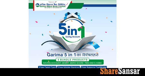 Exciting offers as Garima Bikas Bank Introduce 'Garima 5 in 1 saving ...