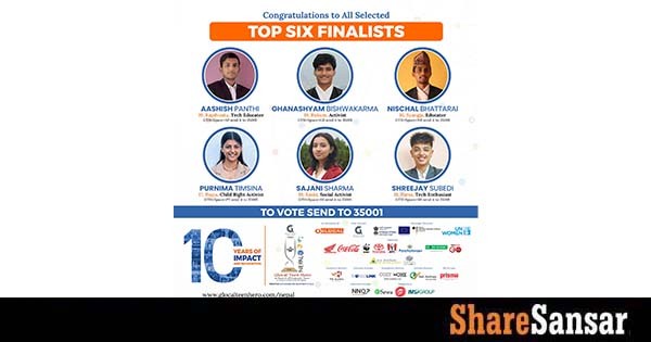 Top Six Finalists Announced for Glocal Teen Hero Nepal 2024 ...
