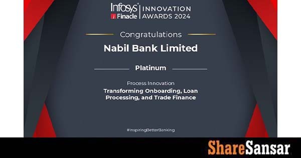 Nabil Bank Wins Prestigious Platinum Infosys Finacle Innovation Award ...